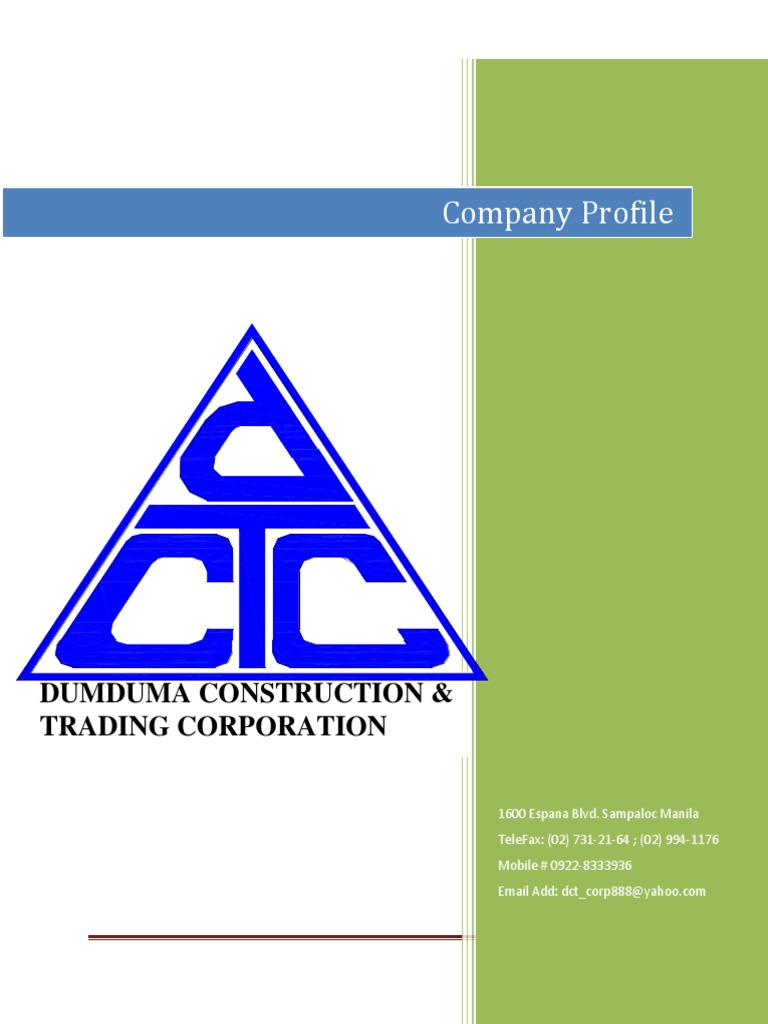 Company Profile DCTC | PDF | Metro Manila | Makati