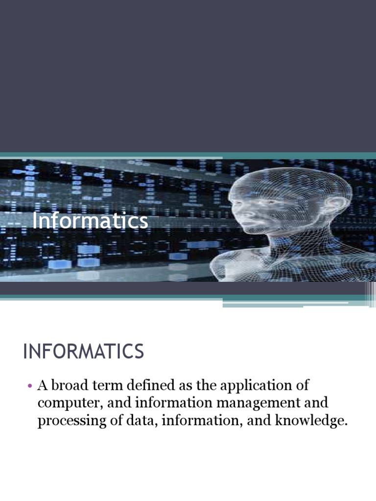 Pharmacy Informatics | PDF | Health Informatics | Pharmacy