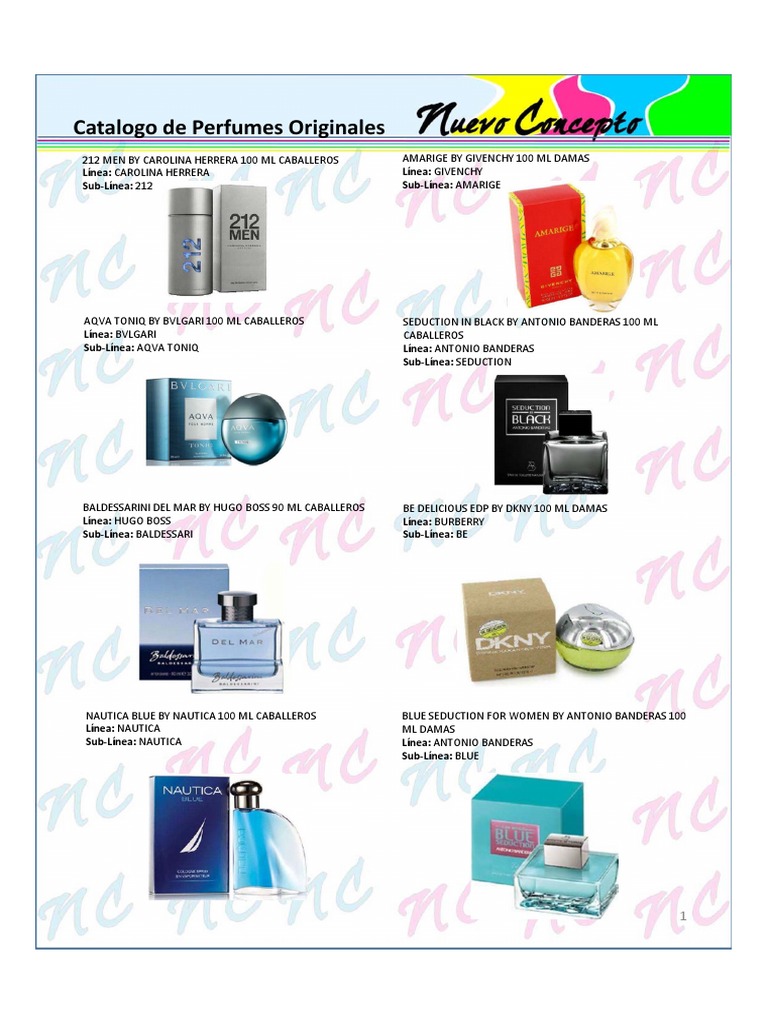 Catalogo Perfumes | PDF | Perfume | Marca