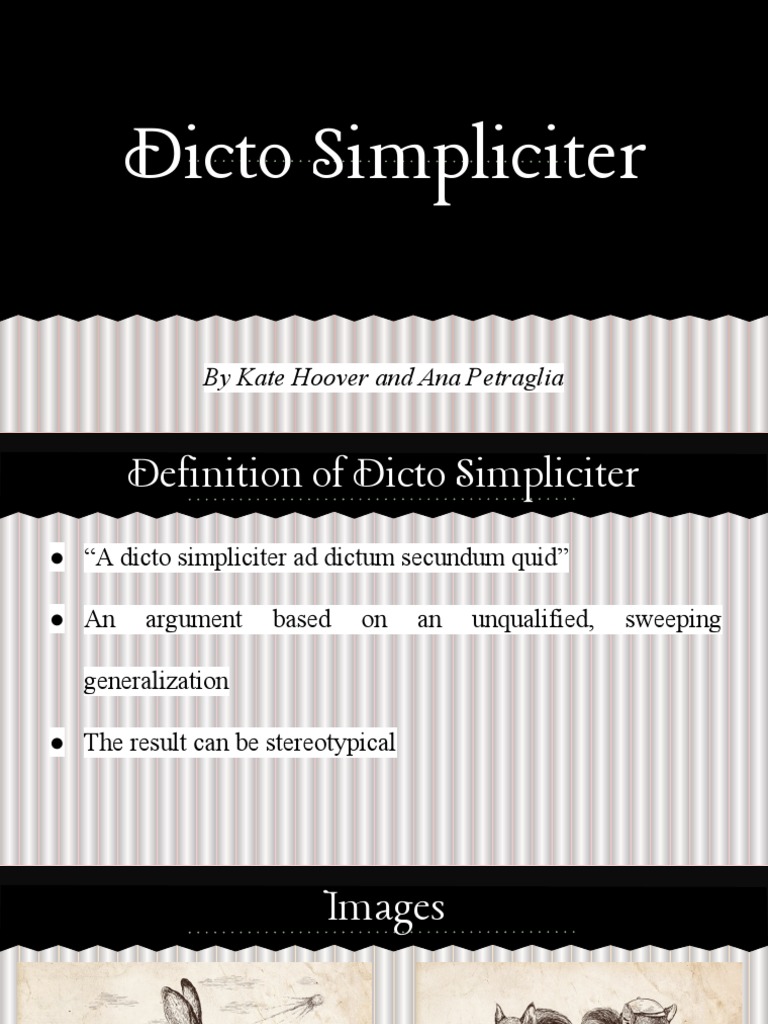 Logical Fallacy-Dicto Simpliciter | Fallacy | Argument