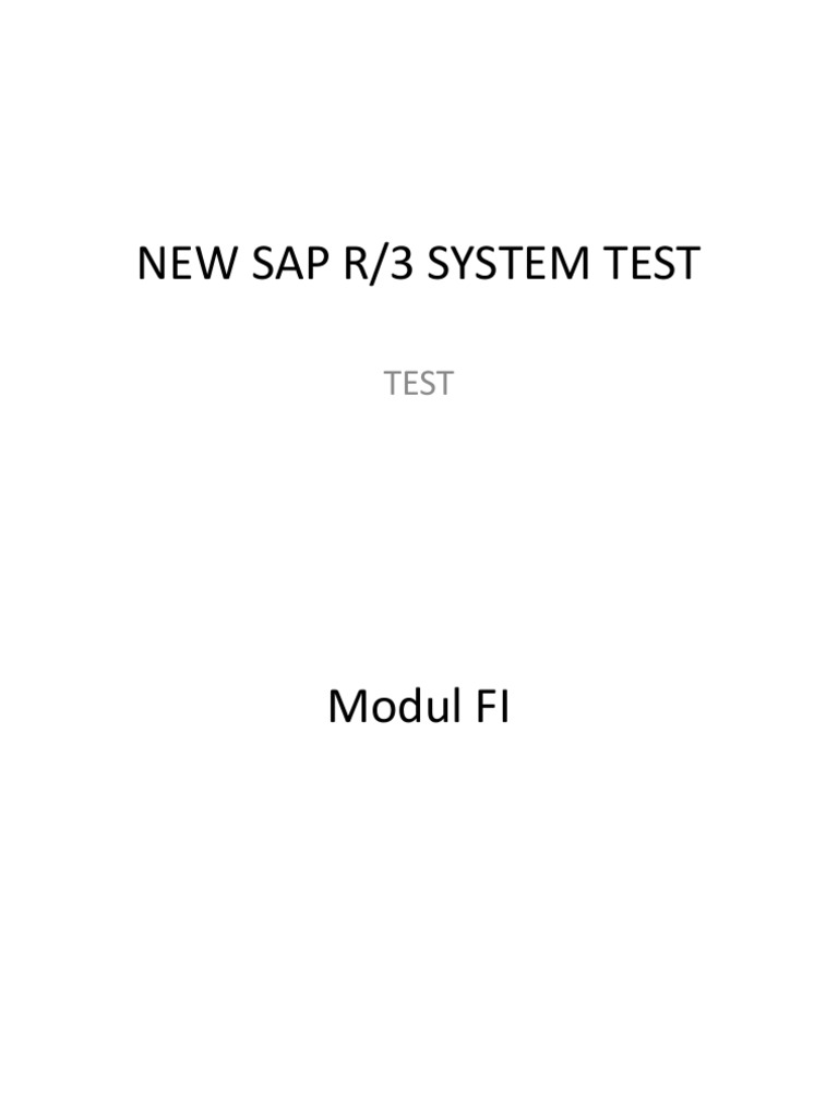 Sap r3 System | PDF