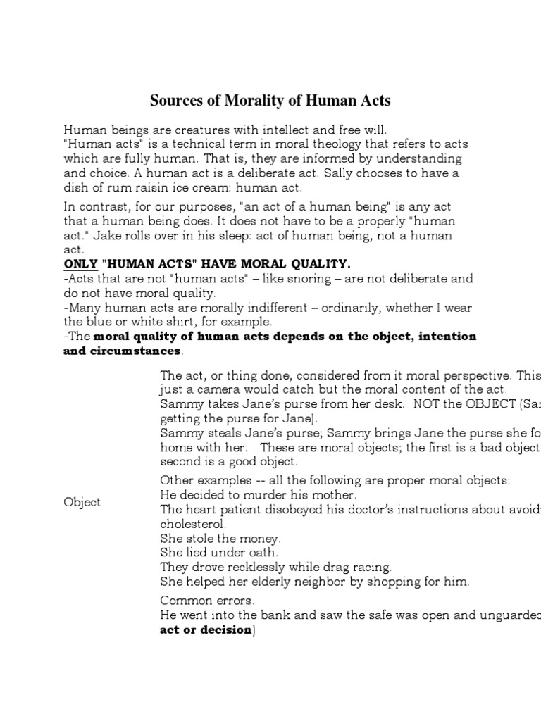 Sources of Morality | PDF | Homework | Morality