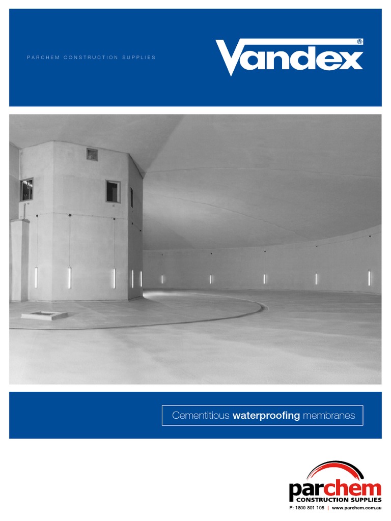 Vandex | PDF | Concrete | Manmade Materials