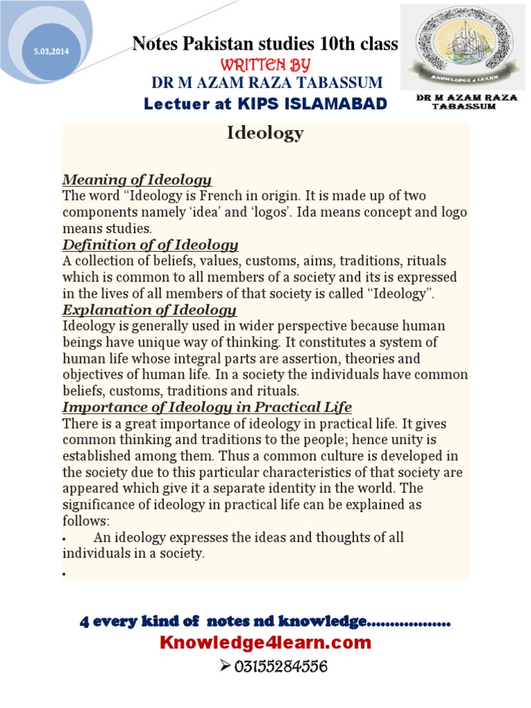 10 Class Pakstudies | PDF | Two Nation Theory | Pakistan Movement