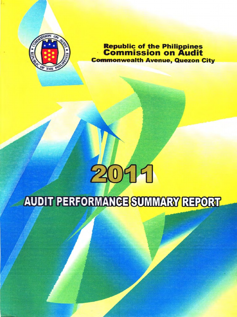 COA - Performance Report 2011 | PDF | Financial Audit | Auditor's Report