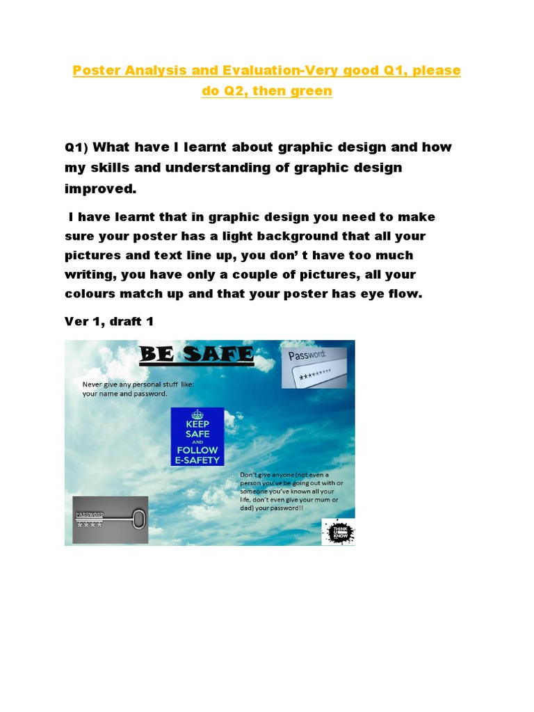 Poster Design Improvement Insights | PDF