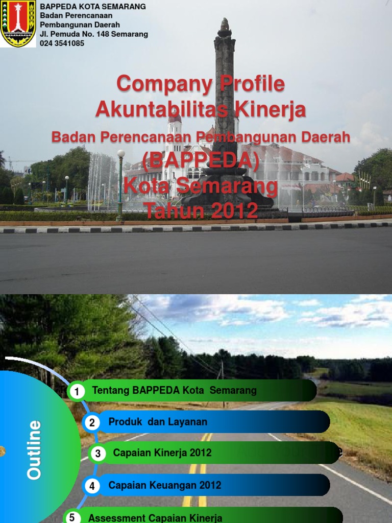 Company Profile BAPPEDA Kota Semarang | PDF