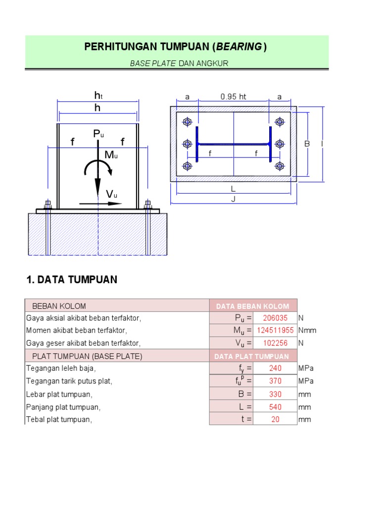 Base Plate Design | PDF
