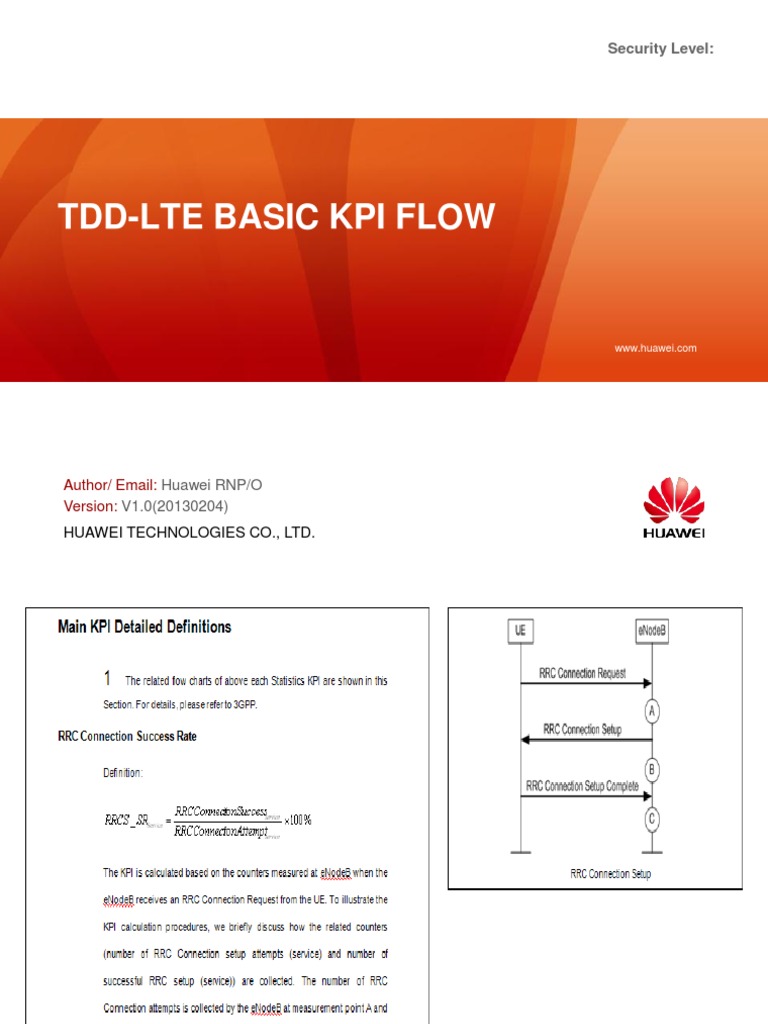 Module 4 - LTE Basic KPI Flow | PDF