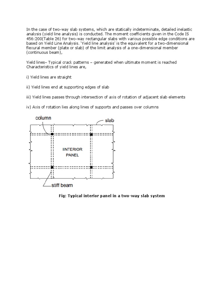 Yeild Line Theory | PDF | Bending | Yield (Engineering)