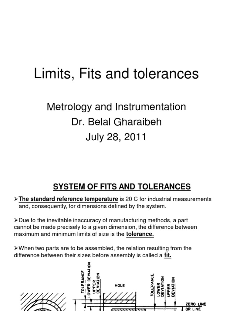 Fits Tolerances | PDF | Technology & Engineering