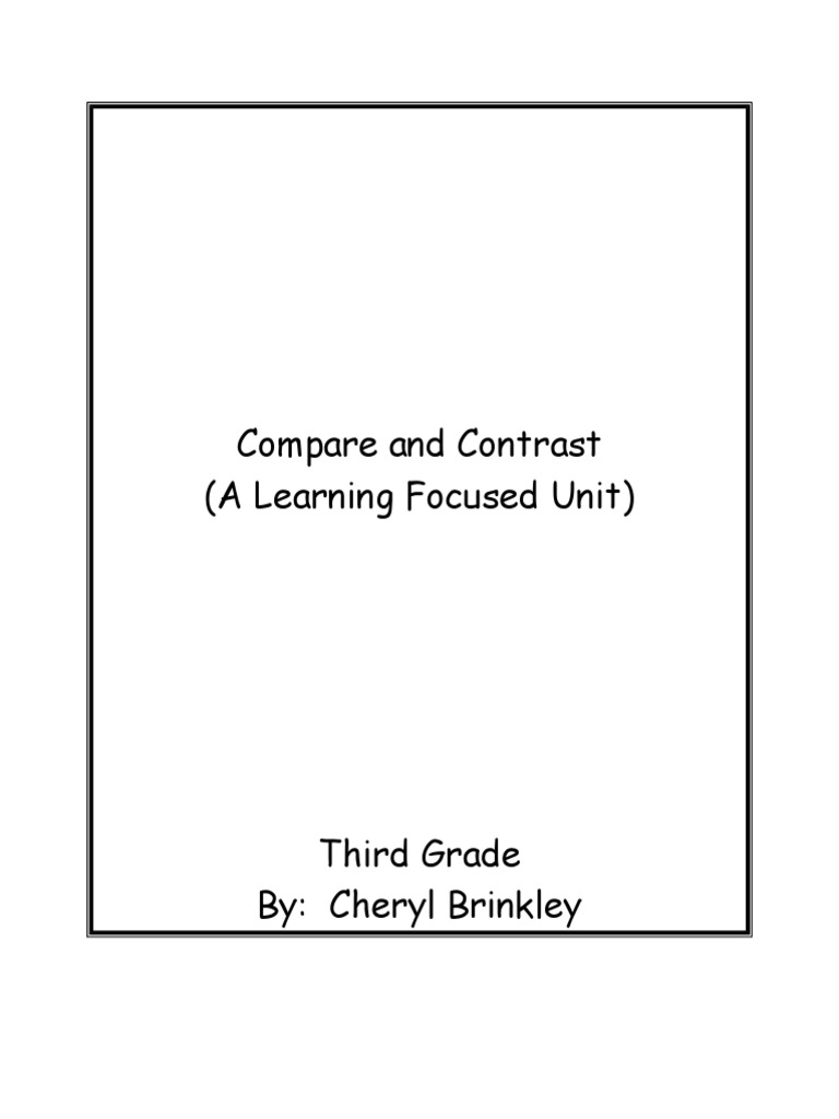 Comparecontrast Unit | PDF | Reading Comprehension | Nature