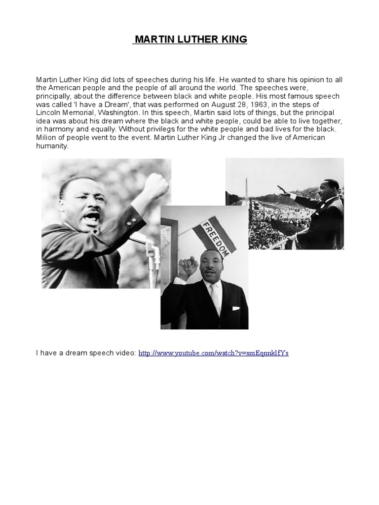 Martin Luther King's Dream Speech | PDF
