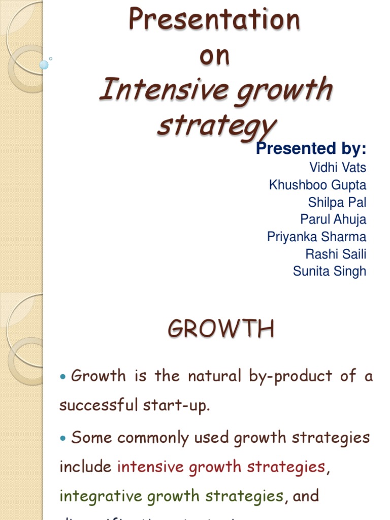 intensive growth strategy | New Product Development | Strategic Management