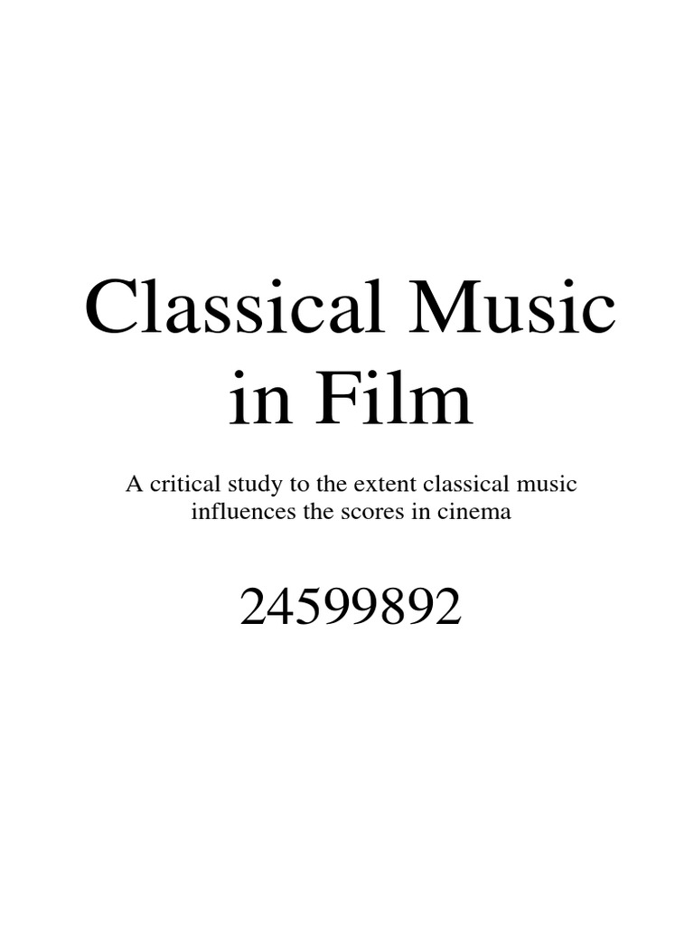 Classical Music in Film | PDF | Classical Music | Orchestras