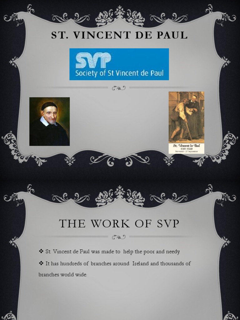 St. Vincent de Paul: Helping the Needy | PDF
