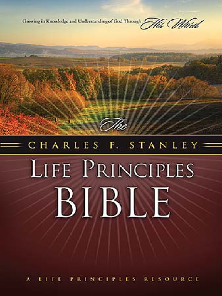 The Charles F Stanley Life Principles Bible, NASB | PDF | Gospel Of ...