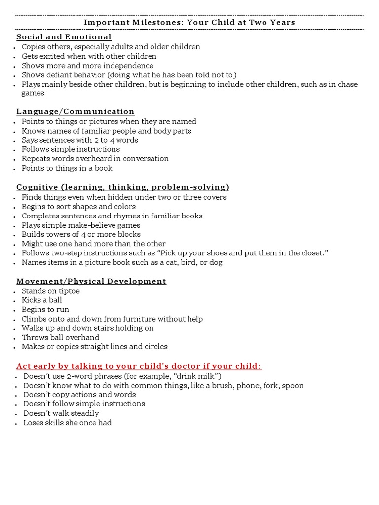 Developmental Milestones | Download Free PDF | Toys | Cognition