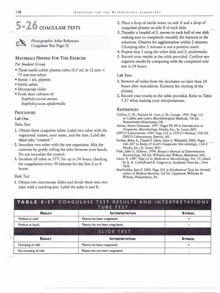 Coagulase Test | PDF | Microbiology | Medical Specialties