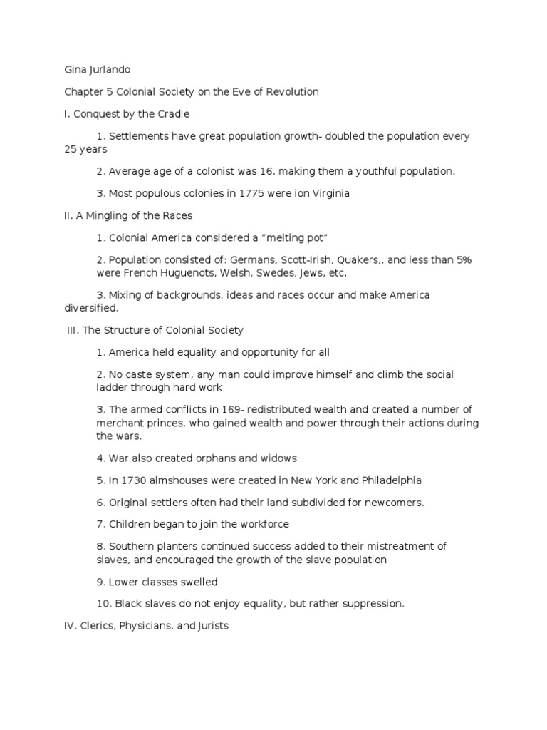 The American Pageant 13th Edition-Ch. 5 Outline | PDF | George ...