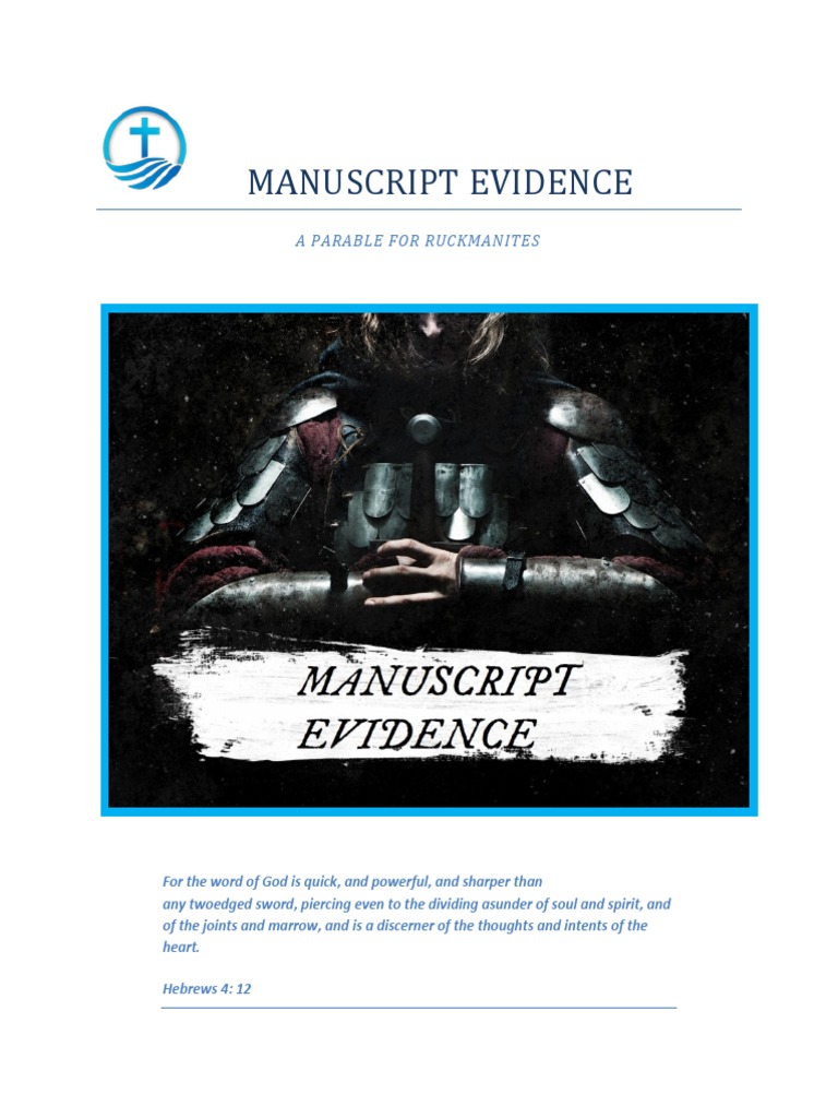 Manuscript Evidence: A Parable For Ruckmanites | PDF | Sword | Bible