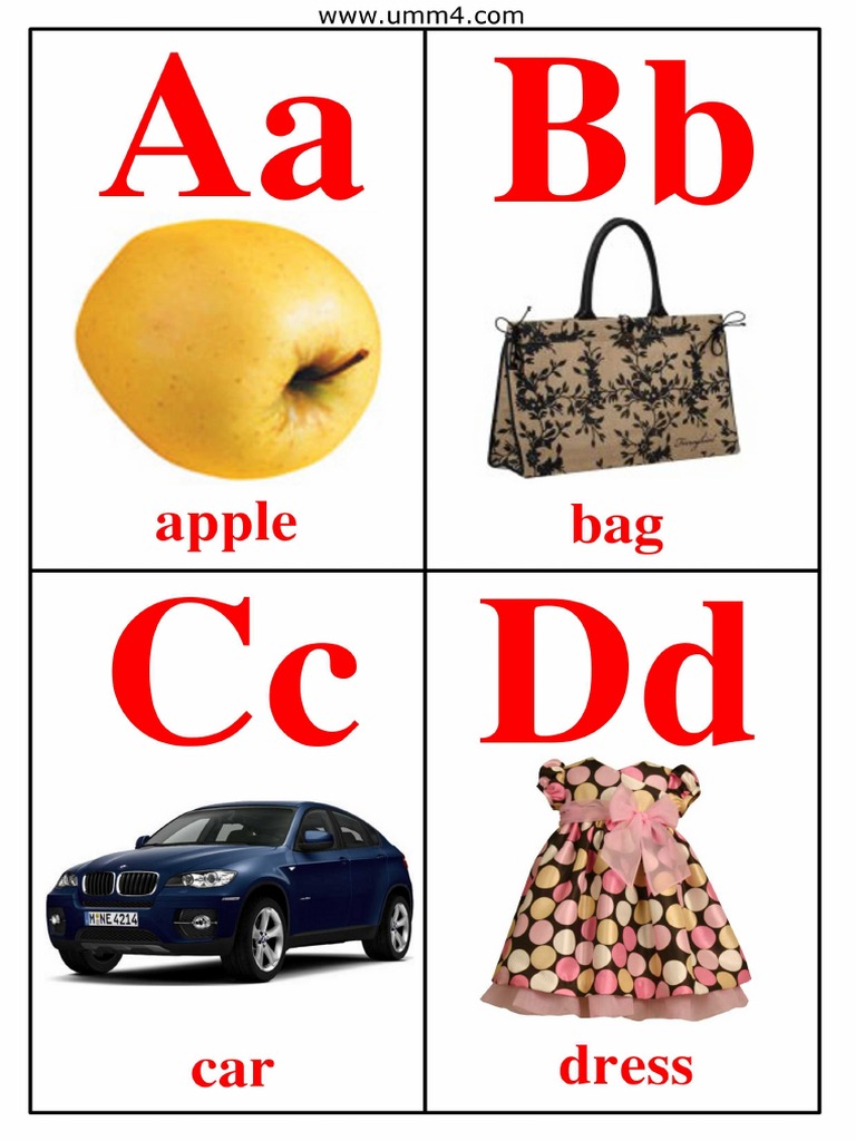 Free English Alphabet Cards | PDF