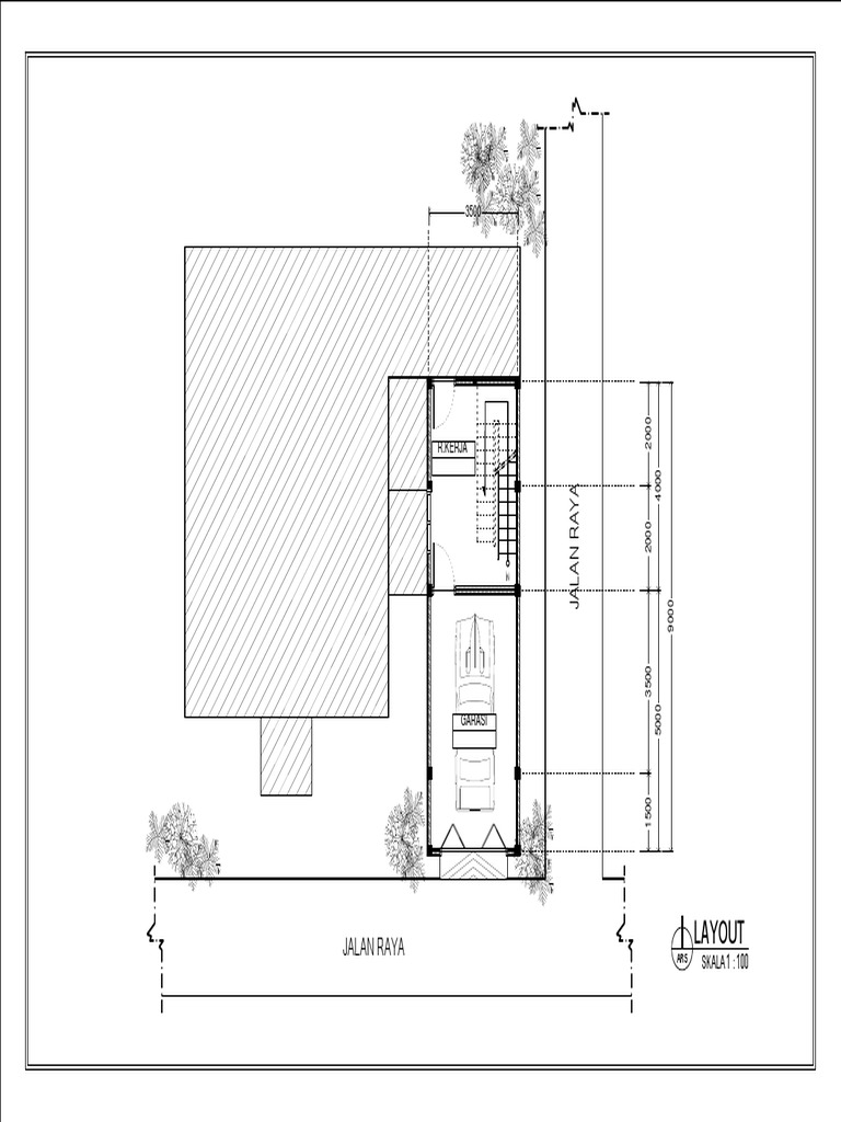 Layout Plan with Scale 1:100 | PDF
