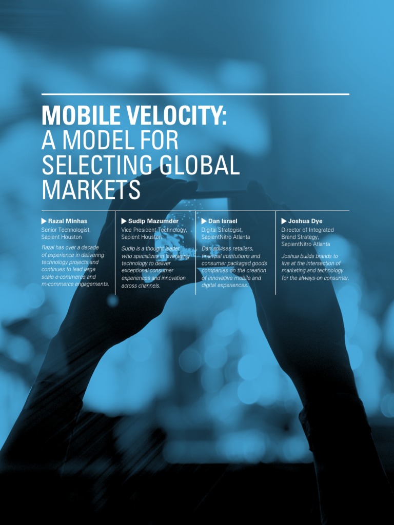 Mobile Velocity: A Model For Selecting Global Markets - By: Razal ...