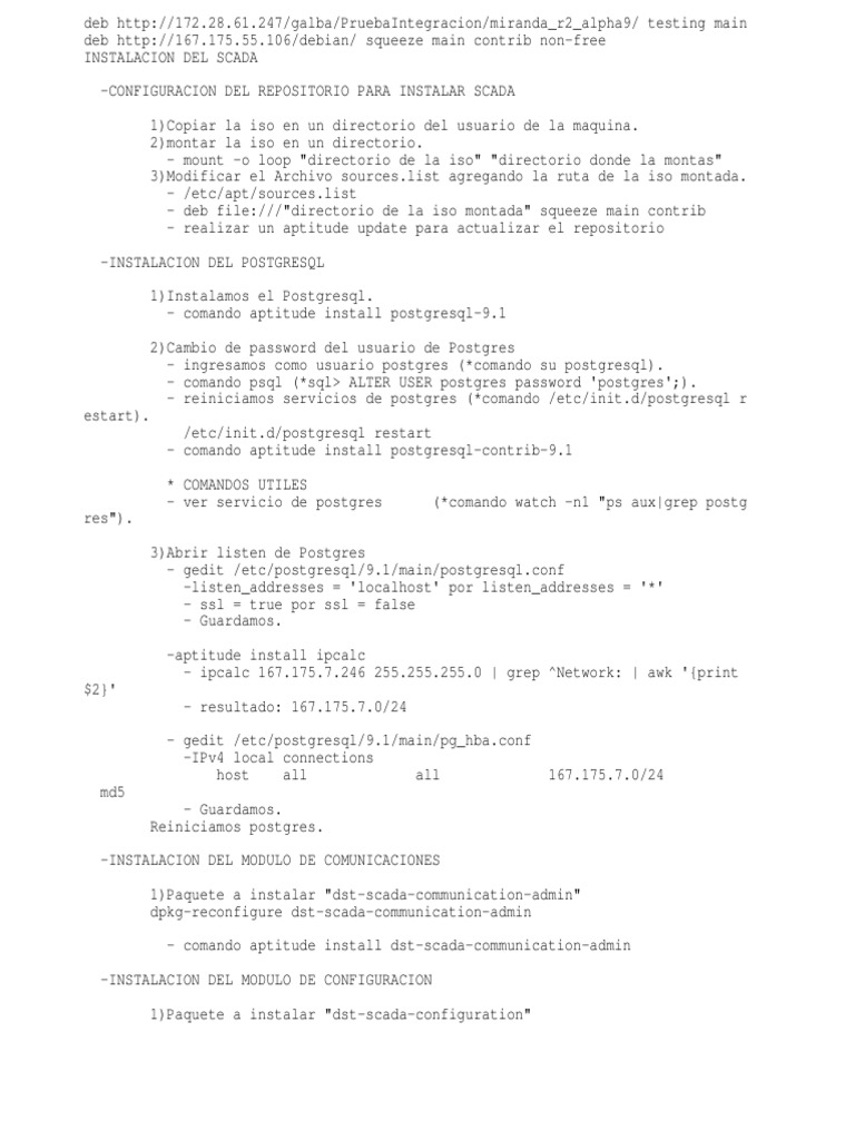 INSTALACIÓN Y CONFIGURACIÓN DE UN SISTEMA SCADA EN DEBIAN/UBUNTU] | PDF | Servidor HTTP Apache ...