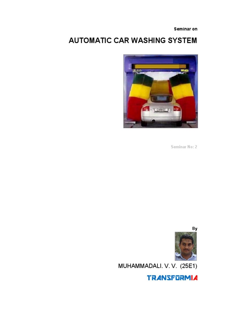 Automatic Car Wash Seminar | PDF | Industries | Mechanical Engineering