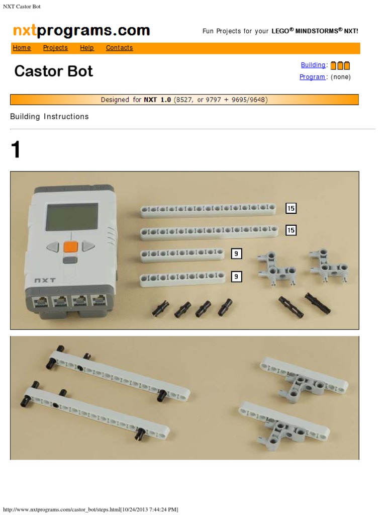 Castor Bot: Building Instructions | PDF | Artificial Intelligence | Intelligence (AI) & Semantics