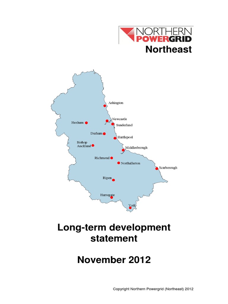 Northern Powergrid (Northeast) LTDS Summary Nov 2012 | Electric Power ...