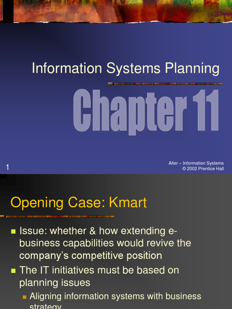 Chapter11 Is Planning | PDF | Information System | Internal Rate Of Return