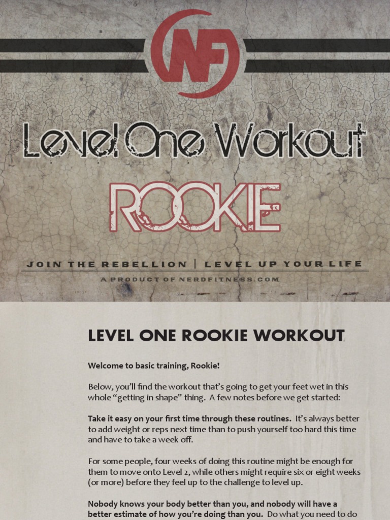 Level One Rookie Workout: A Comprehensive Guide to Starting a Beginner ...