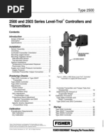 Manual For Level Controller Type 2500 | PDF | Filtration | Steel