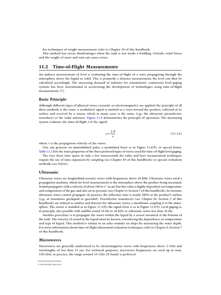 11.2 Time-of-Flight Measurements: Basic Principle | PDF | Ultrasound ...