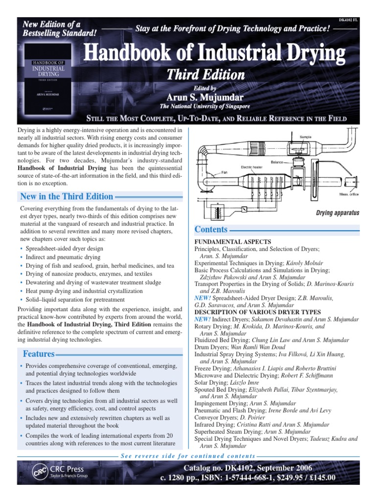 New in The Third Edition: Handbook of Industrial Drying Has Been The ...