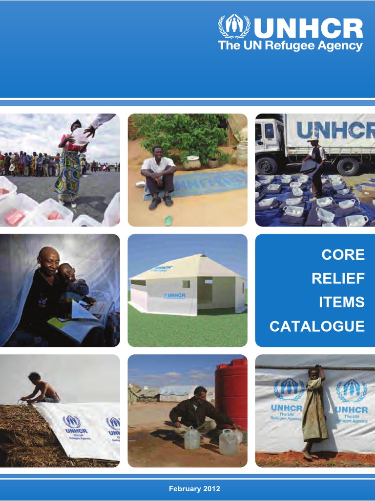 UNHCR Core Relief Items Catalogue | PDF | Tent | International ...