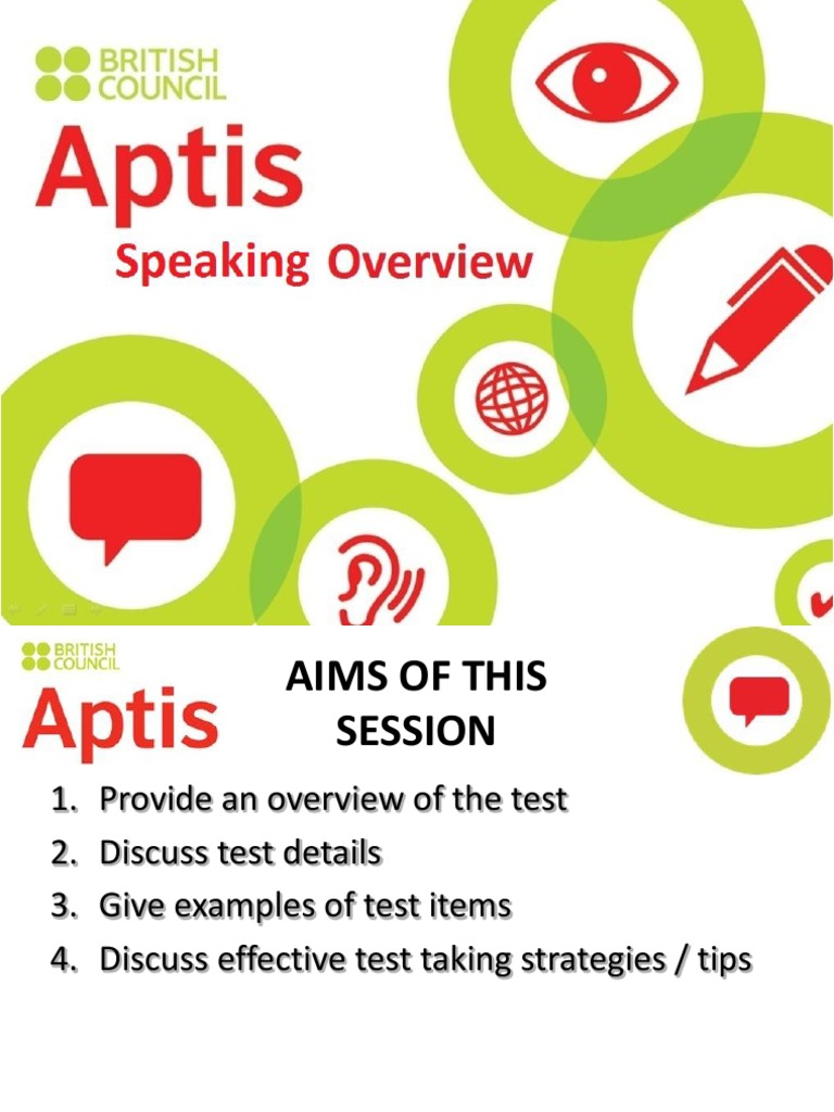Aptis Speaking Overview | Phrase | Truth