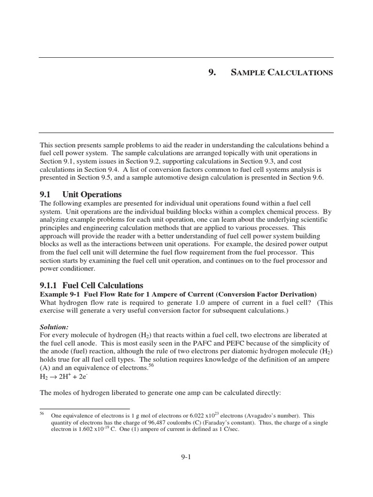 Book - 9. Sample Calculations | PDF | Chemical Equilibrium | Cogeneration