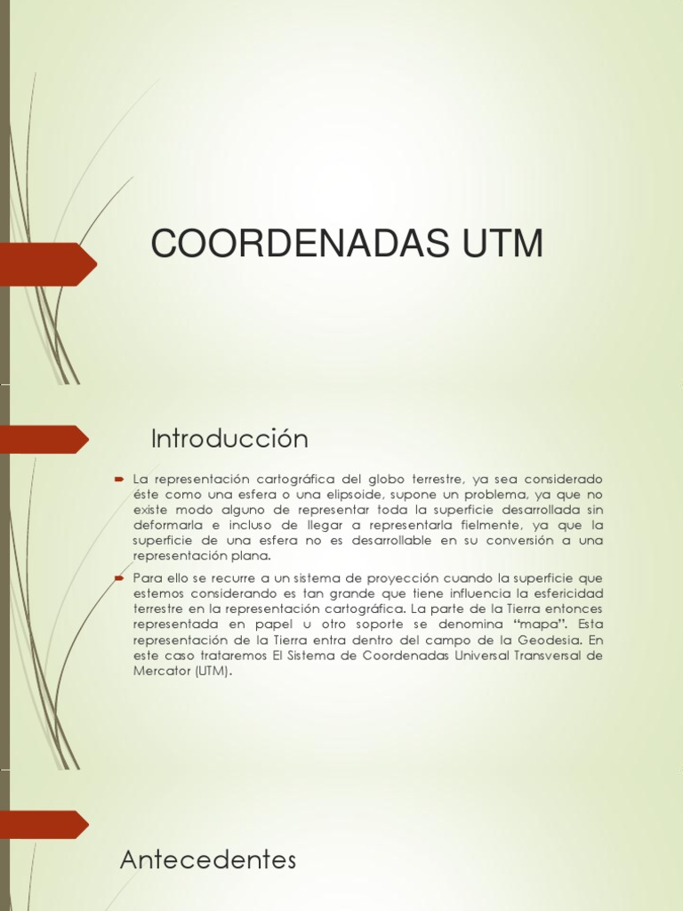 Coordenadas Utm | PDF | Datos geográficos e información | Infografia