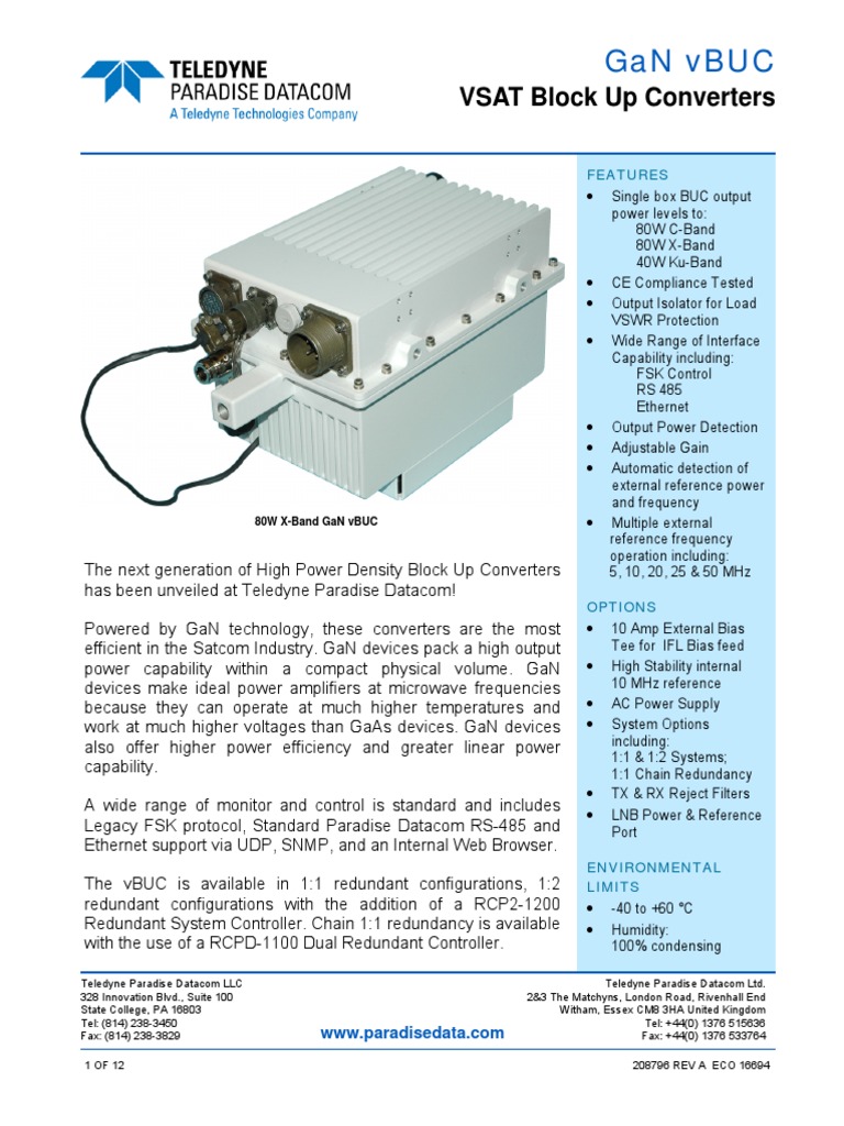 Paradise GaN vBUC Data Sheet | PDF | Power Supply | Hertz