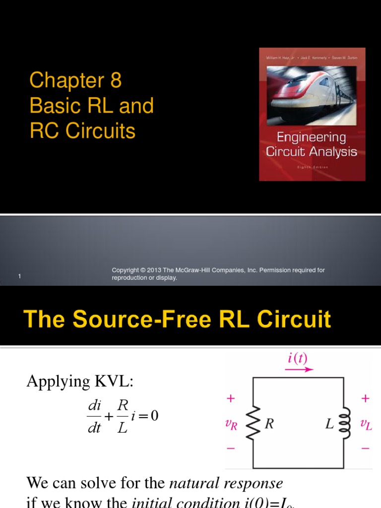 Basic RL and RC Circuits: Reproduction or Display. 1 | PDF ...