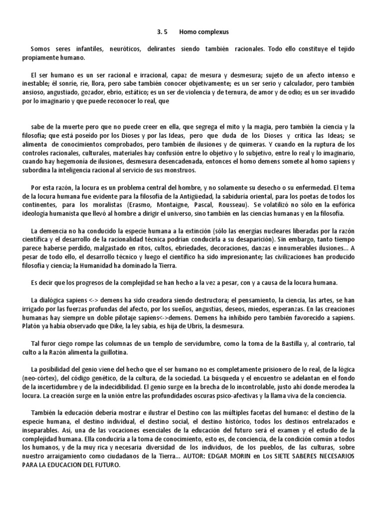 Homo Complexus | PDF | Homo Sapiens | Locura