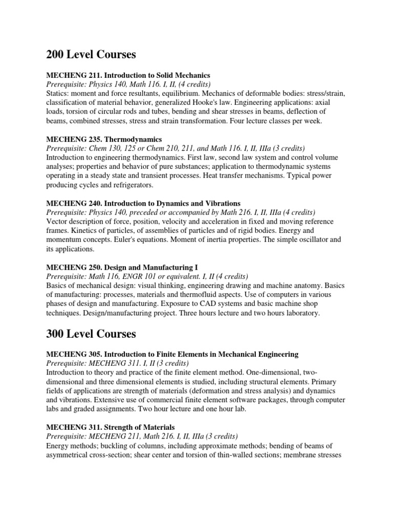 Mechanical Engineering Subjects Full List | PDF | Fluid Dynamics | Heat ...