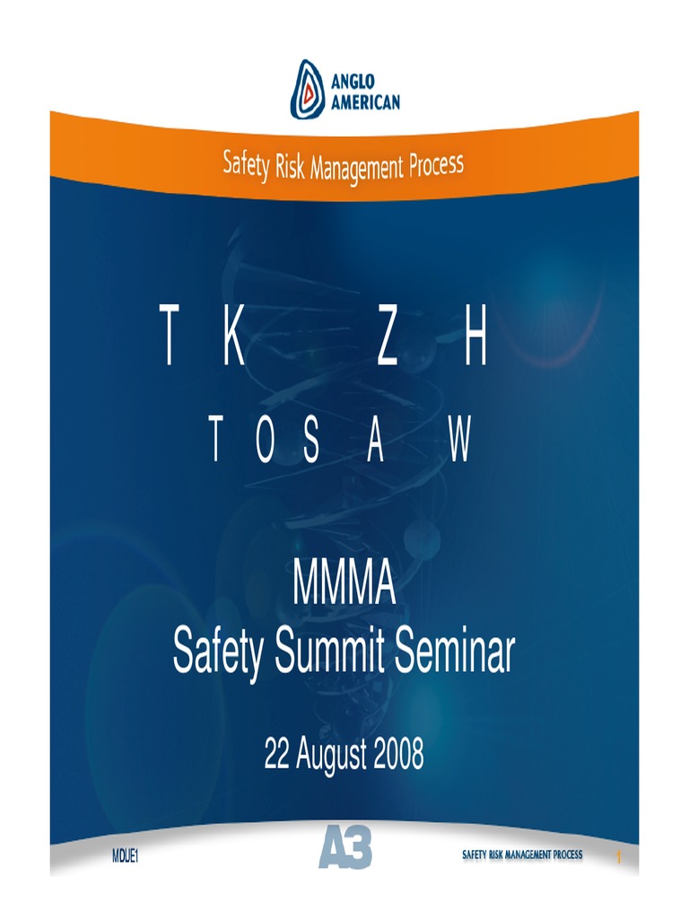 SafetyRiskManagementProcess Anglo American TheKeytoZeroHarm | PDF ...