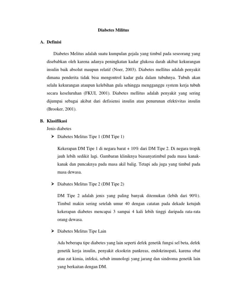 LP Diabetes Militus | PDF