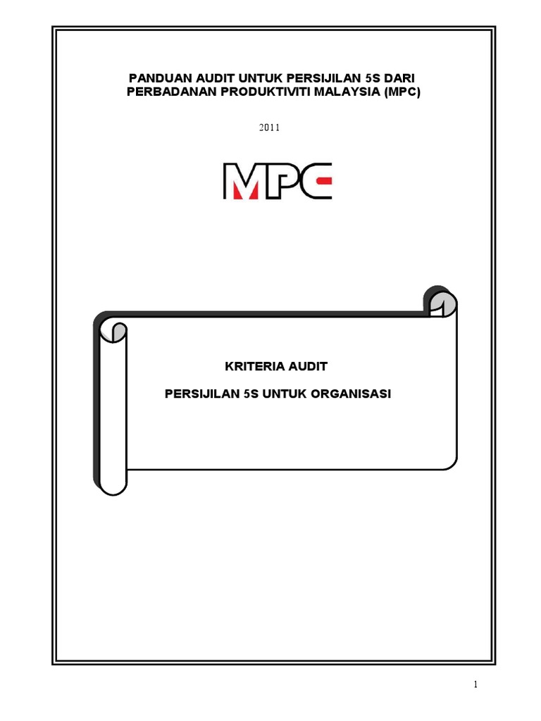Borang Audit 5s MPC New | PDF