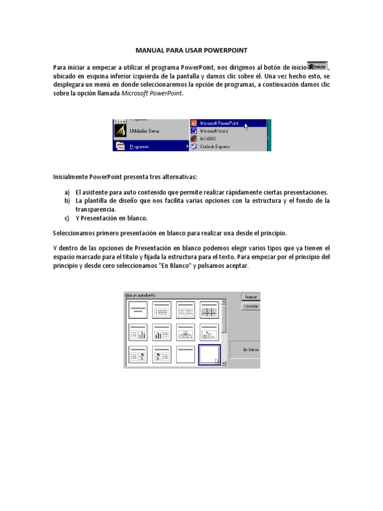 Manual para Usar Powerpoint | PDF | Microsoft PowerPoint | Software
