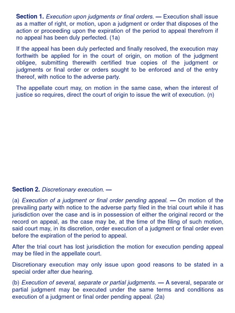 Rule 39 | PDF | Garnishment | Judgment (Law)